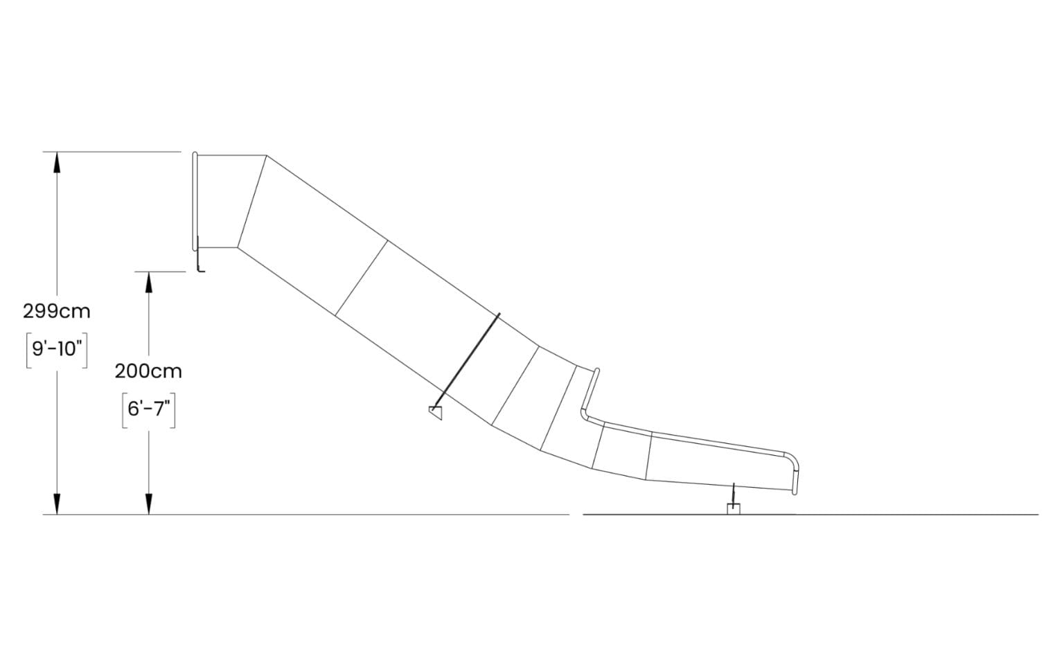 Straight Tube Slide 2.0m – Duncan & Grove
